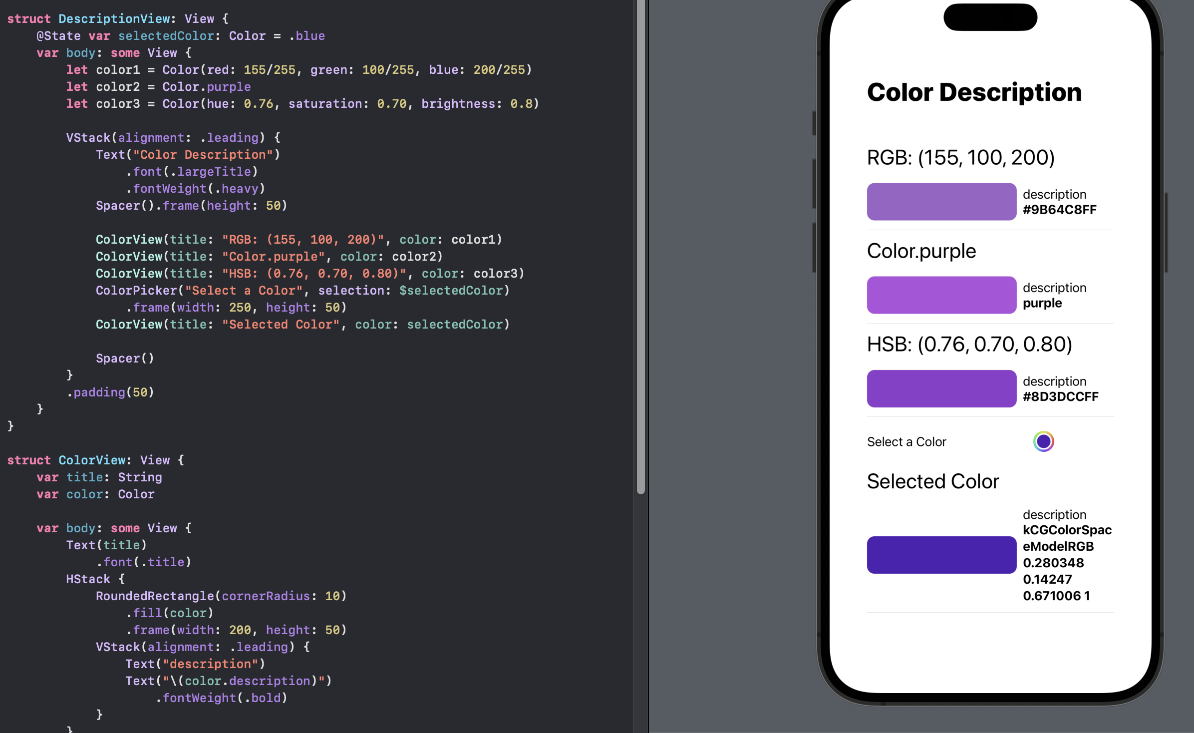 Convert Color From RGB To HSB In Swift Software Development Notes